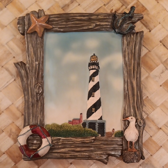 Wall Decor | Lighthouse Nautical Picture Frame | Poshmark